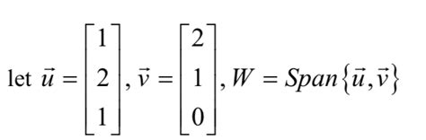 Solved Let ū 2 V 1 W Span ūv Let ā13 Write ā