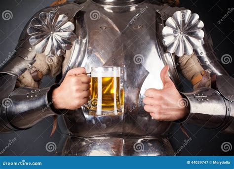 Knight Wearing Armor Stock Image Image Of Antique Alcohol 44039747