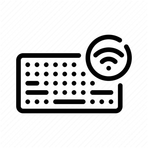 Wireless Keyboard Electronics Computing Keys Technology Icon