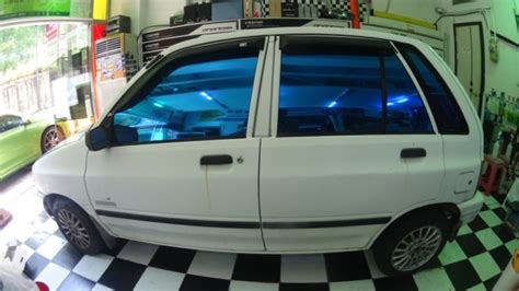 구형프라이드의 변신칼라썬팅블루아이스광주칼라썬팅풍암동 핫플레이스빨간자동차 네이버 블로그