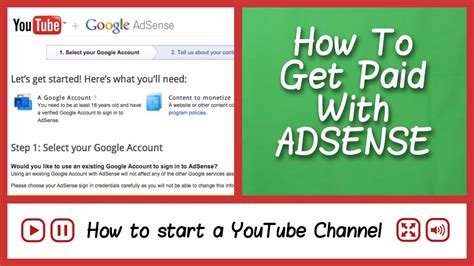 Create Associate A Google AdSense Account To YouTube Channel FAQ Tube YouTube