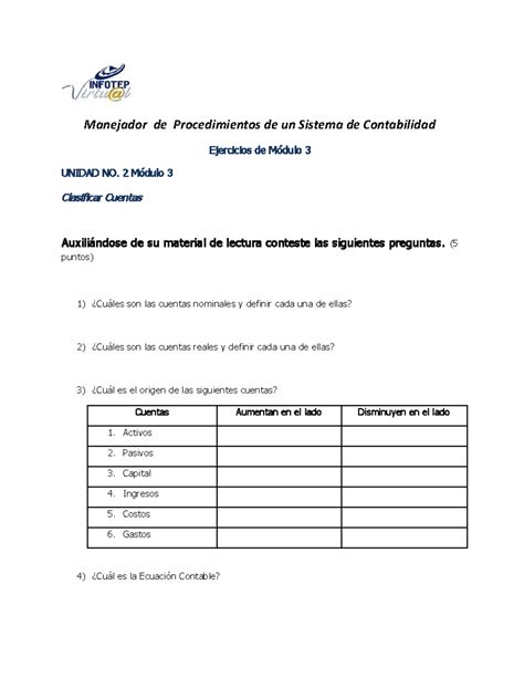Actividad No 1 Unidad 1 Modulo 3 Manejador De Procedimientos De Un