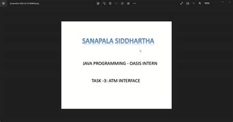 Oasisinfobyte Oasis Intern Javaprogramming Siddhartha Sanapala