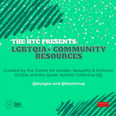 Resources Lgbtqia Community At Boston University Howard Thurman