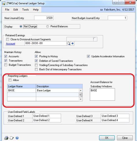 Disabling Multiple Ledgers Functionality In Microsoft Dynamics Gp 2010