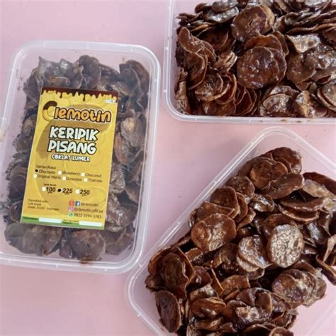 Jual KERIPIK PISANG COKLAT LUMER JUMBO MURAH Shopee Indonesia