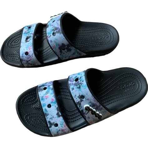 Crocs Classic Slides Tie Dye Sandals Unisex Men 7 Depop