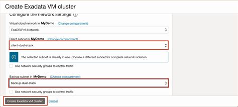 Configure Ipv4ipv6 Dual Stack Networking For Oracle Exadata Database Service On Dedicated