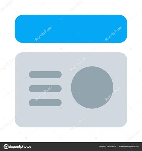 Circular Profile Picture Area Information Left Stock Vector Image By