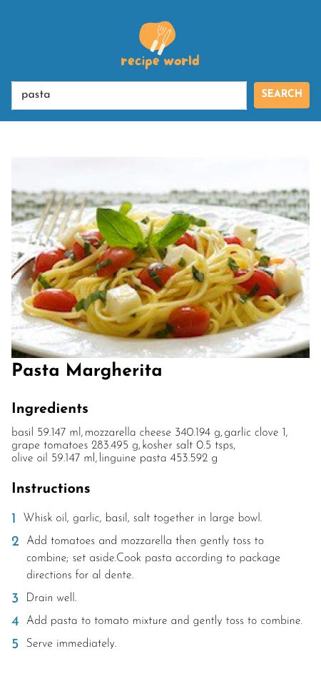 Github Hyeonahcrecipe Website Recipe World Is A Recipe Search