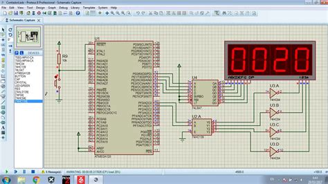 Proteus Decoder 7447 Display 7 Segmentos YouTube