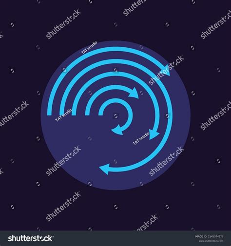 Circular Arrow Infographic Chart Design Element Stock Vector Royalty Free 2245074979