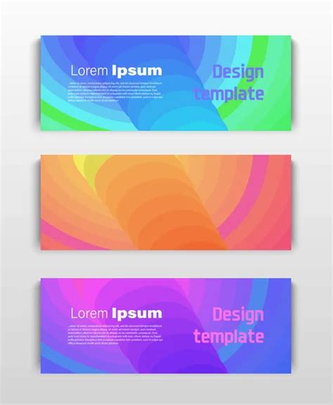 Set Vector Flyer Templates Futuristic Background Copy Space