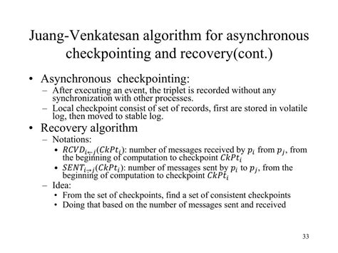 Ppt Checkpointing And Rollback Recovery Powerpoint Presentation Id794491