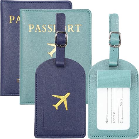 Modloan Protege Passeport Etui 2 Pcs Pochette Passeport En Cuir Porte