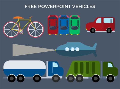 Free PowerPoint Vehicles Rosaria Marraffino Learning Communication