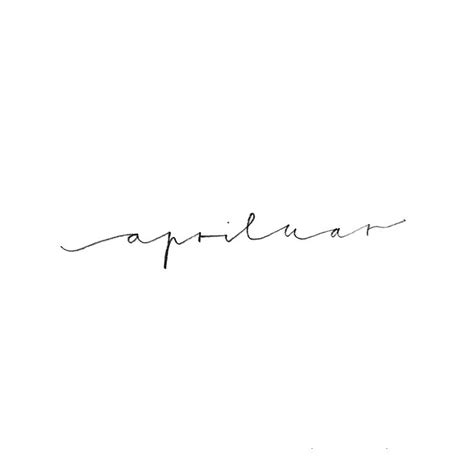 Aphilia In Cursive Handwriting