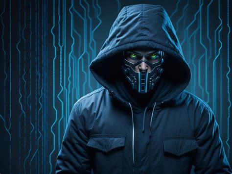 premium ai image cyber security hacker