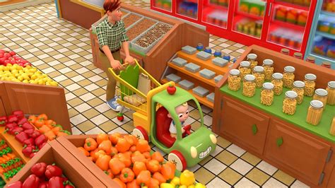 Cocomelon Stories 208 Grocery Store Song Bbc Iplayer