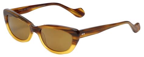 Reptile Designer Polarized Sunglasses Queen In Tortoise Fade With Gold