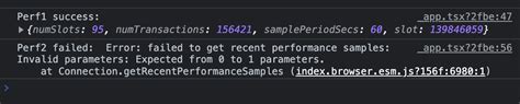 Getrecentperformancesamples In Web Js Breaks With Custom Commitment