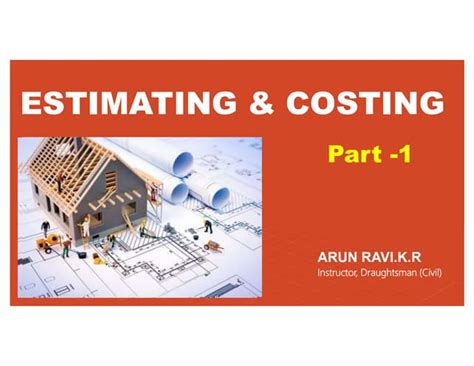 Estimating And Costing Pptx