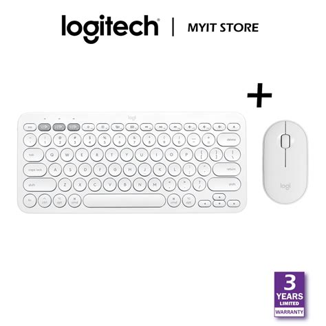 Logitech M350 Pebble Wireless Mouse Logitech K380 Wireless Multi Device Keyboard Bluetooth