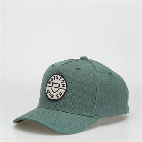 Brixton Crest C Mp Snapback Cap Green Spruce