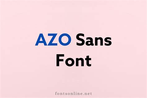 Azo Sans Font Download Fonts Online Blog