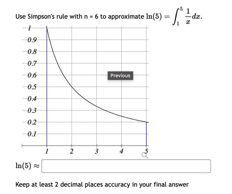 Solved Use Simpson S Rule With N To Approximate Chegg