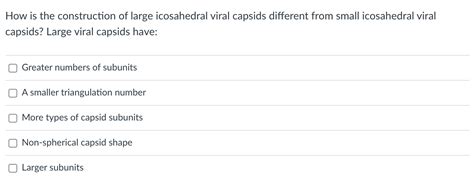 Solved How Is The Construction Of Large Icosahedral Viral Chegg