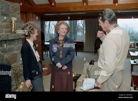 Us President Ronald Reagan And Us First Lady Nancy Reagan With