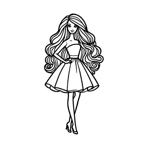26 Páginas Para Colorear De Barbie Colorear Gratis En Línea