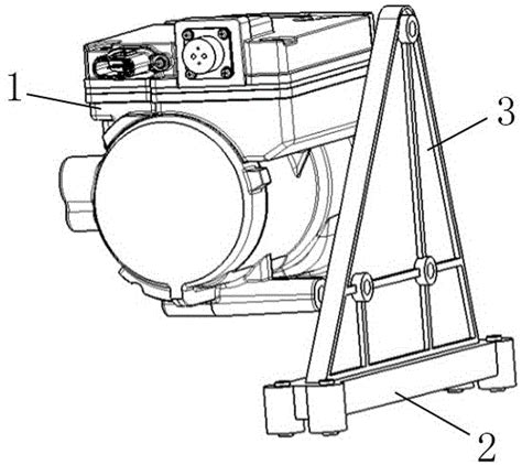 一种电动车的电动压缩机支架的制作方法