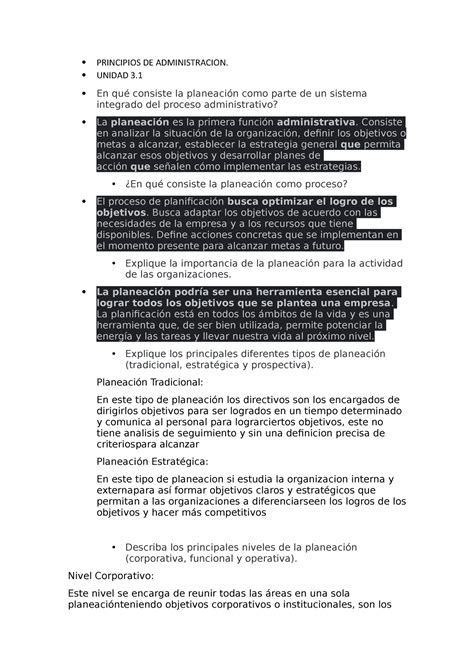 Princ adm uni 3 PRINCIPIOS DE ADMINISTRACION UNIDAD 3 En qué