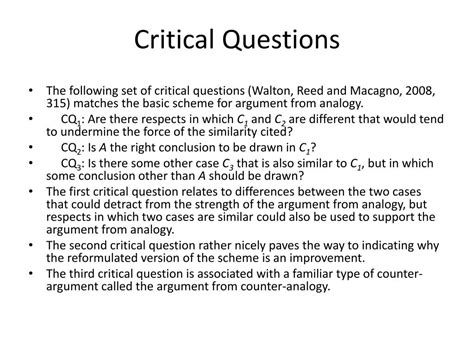 Ppt Argumentation Schemes For Argument From Analogy Powerpoint
