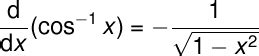 Math Principles Derivative Inverse Trigonometric Functions
