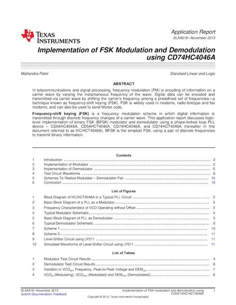 pdf implementation of fsk modulation and demodulation using dokumen