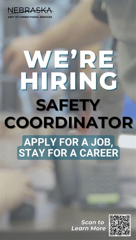Now Hiring Safety Coordinator Nebraska Department Of Correctional
