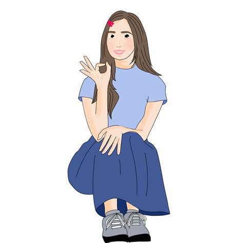 Beautiful Long Hair Woman Or Girl 23252154 Png