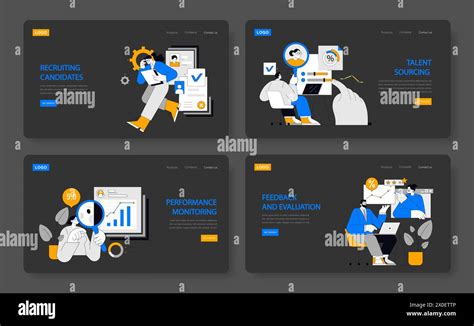 Human Resources Set Recruitment Talent Sourcing Performance