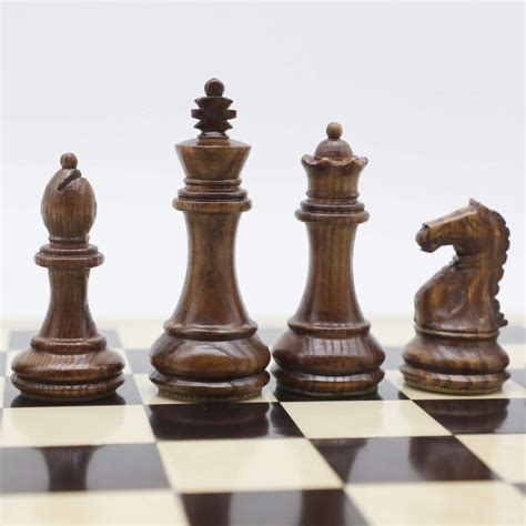Deluxe Chess Pieces High Class Juglan Nigra And Vietnam HINOKI Wood