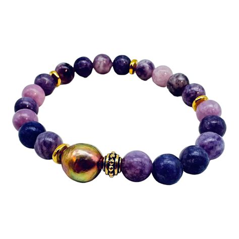 Bracelet Beaded Lepidolite Yallingup Galleries