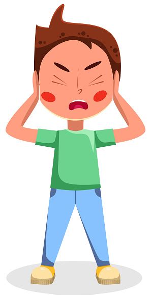 화가 소년 장난 꾸러기 후드 룸 아이 캐릭터 만화 스타일 벡터 일러스트 개념에 대한 스톡 벡터 아트 및 기타 이미지 개념