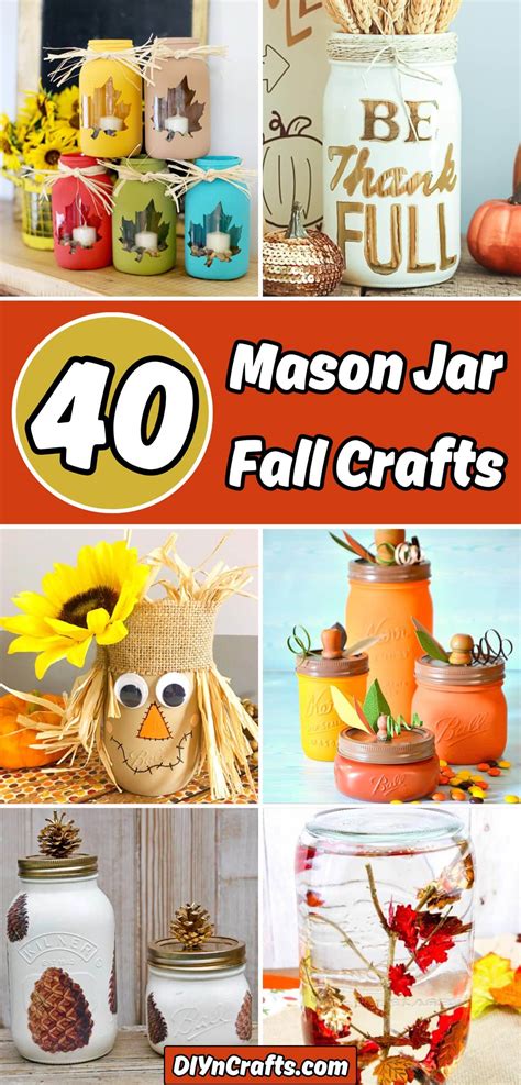 40 Mason Jar Fall Crafts Diy And Crafts