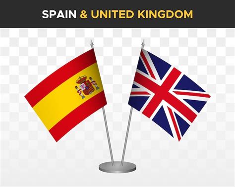 España vs reino unido reino unido gran bretaña escritorio banderas