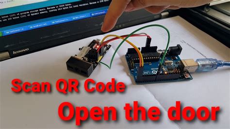 Scan Qr Code Open The Door Using Arduino Control YouTube