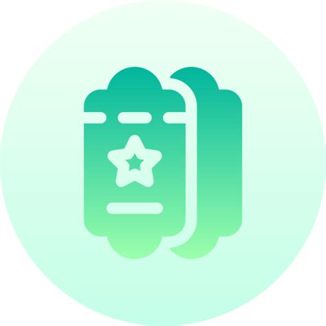 Ticket Basic Gradient Circular Icon
