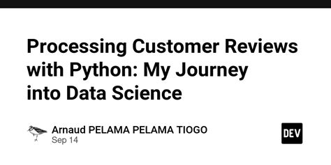 processing customer reviews with python my journey into data science dev community