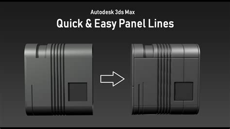 Ds Max Quickly Making Panel Lines YouTube